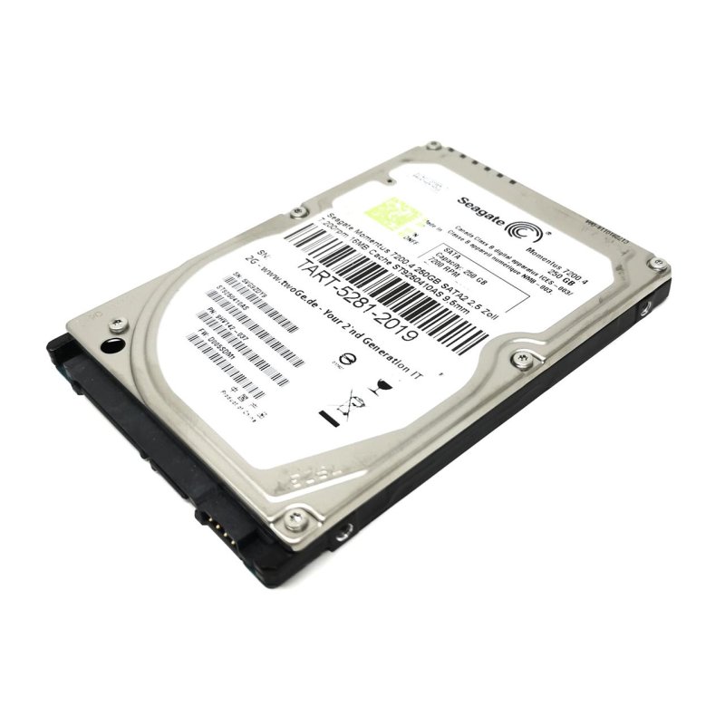 Interne HDD Festplatte Seagate Momentus 7200.4 250 GB SATA II 2,5 Zoll ...